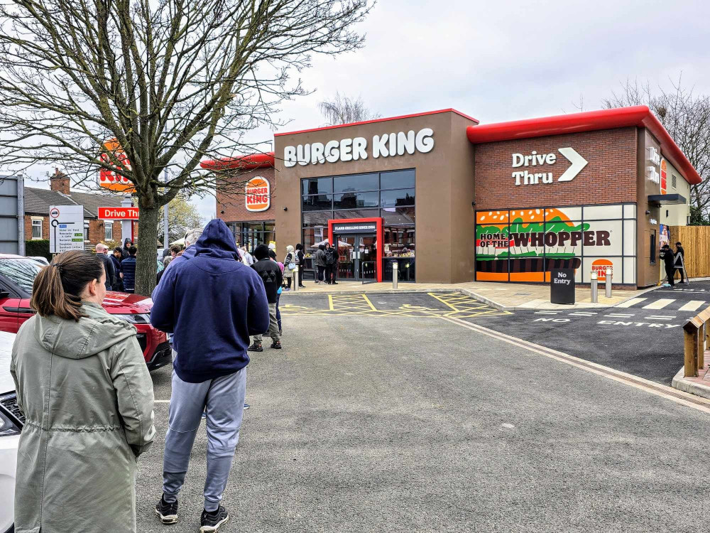 Burger King opens in Crewe: Restaurant giving away 1,000 burgers ...