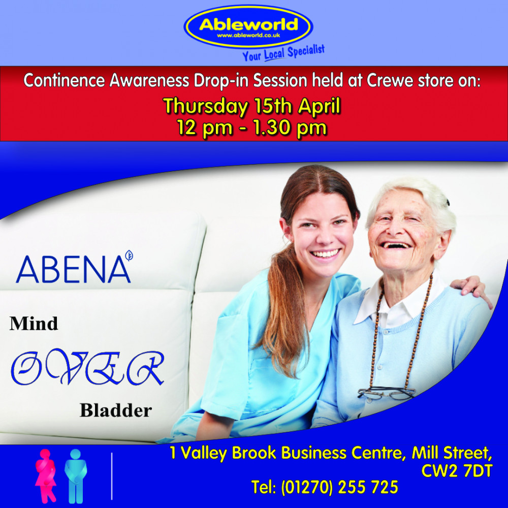 Ableworld Abena Incontinence Session @ Valley Brook Business Centre | Health | News | Crewe Nub ...