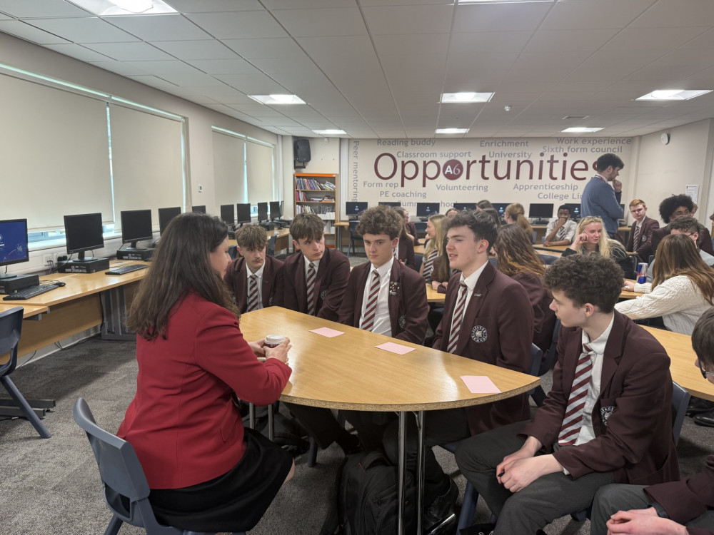 Local MP gives a bird's eye view of life as a politician to students in ...