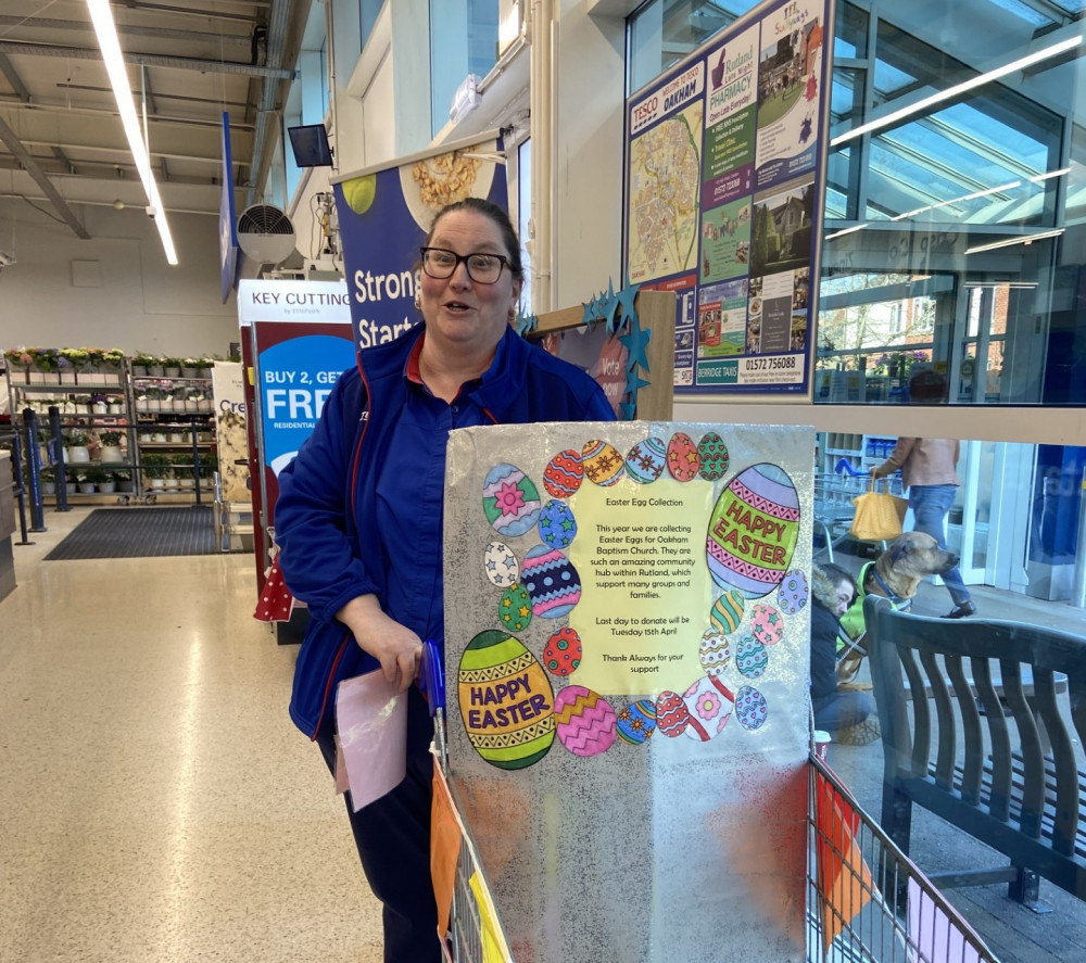 Oakham Tesco launches Easter Egg collection in store for Oakham Baptist ...