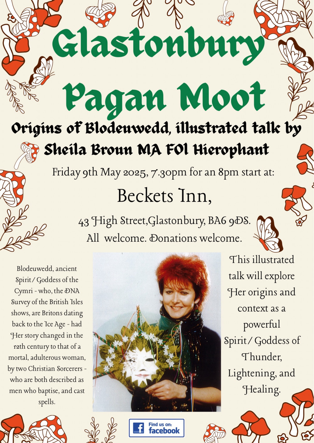Glastonbury Pagan Moot — Origins of Blodeuwedd, illustrated talk by ...