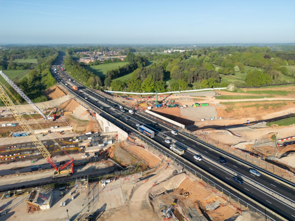 GALLERY: See the reopened A46 and new HS2 bridge | Local News | News ...