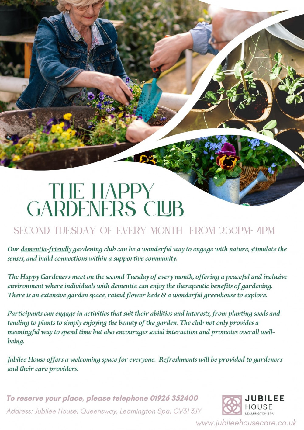 Dementia Friendly - The Happy Gardeners Club | Leisure | News | Warwick ...