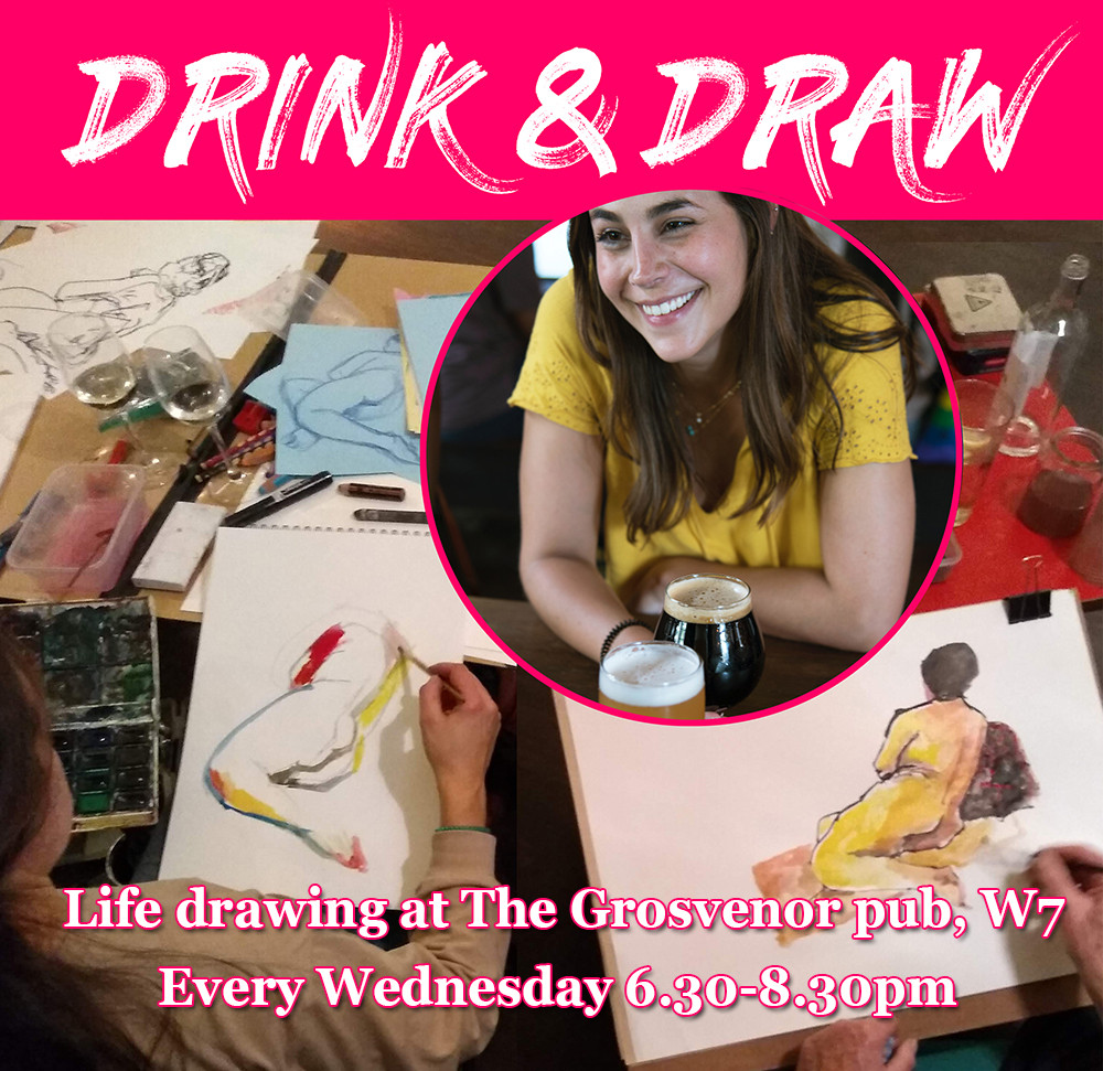 Drink & Draw Life Drawing | Arts & Crafts | News | Ealing Nub News | by Vicky Saumarez