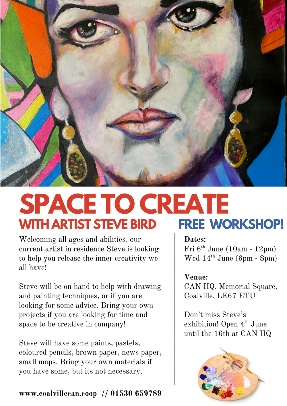 Space to Create - Art Workshop with Steve Bird | Arts & Crafts | News ...