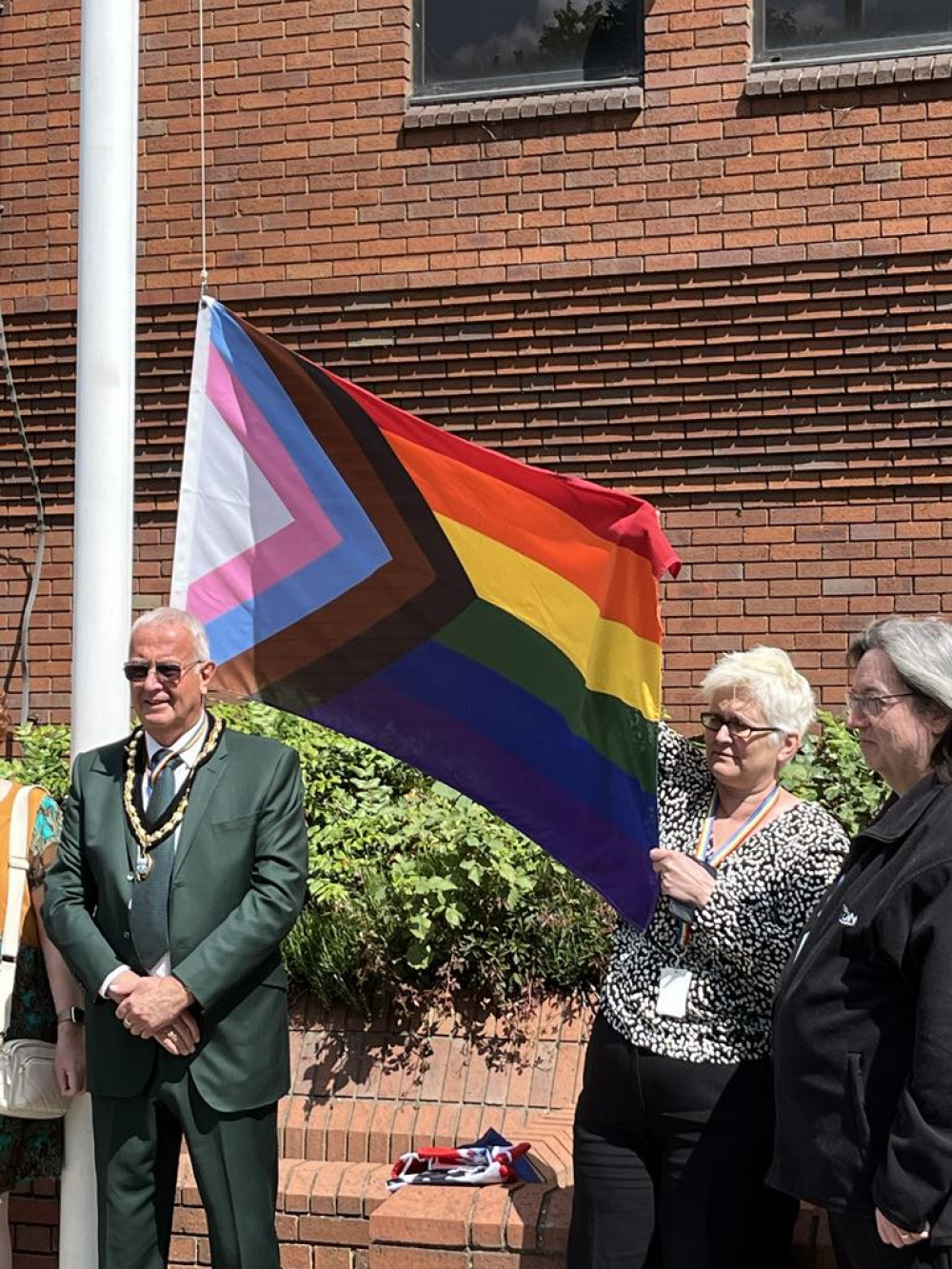 Council raises town hall flag to mark Pride month. | Local News | News ...
