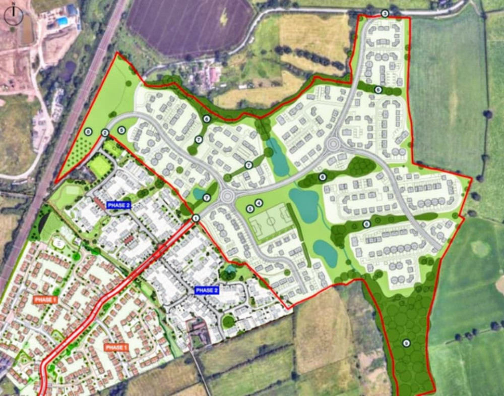 530 homes with new spine road proposed for north-east Crewe | Local ...