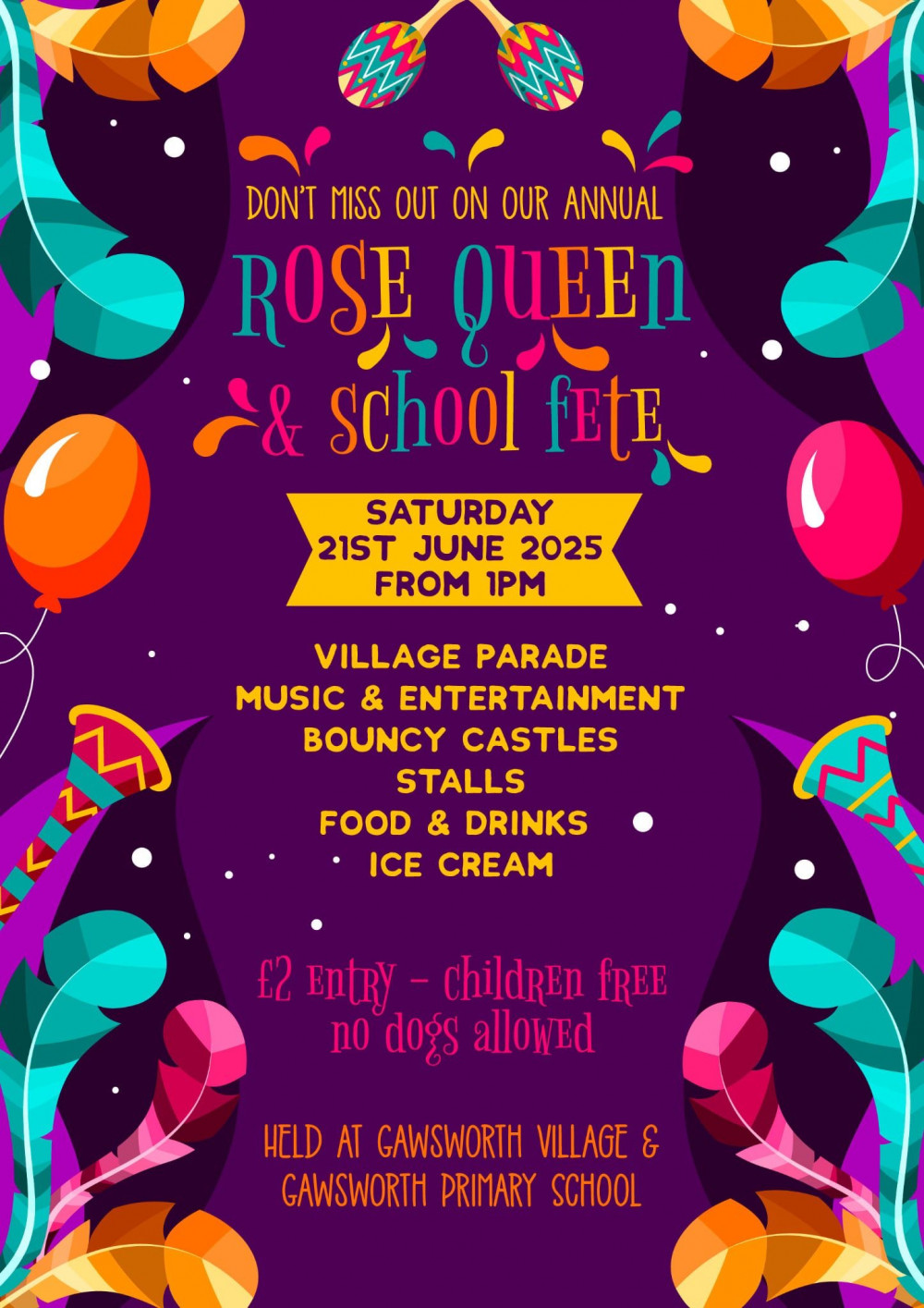 Gawsworth’s Rose Queen & School Fete | Fairs | News | Macclesfield Nub ...