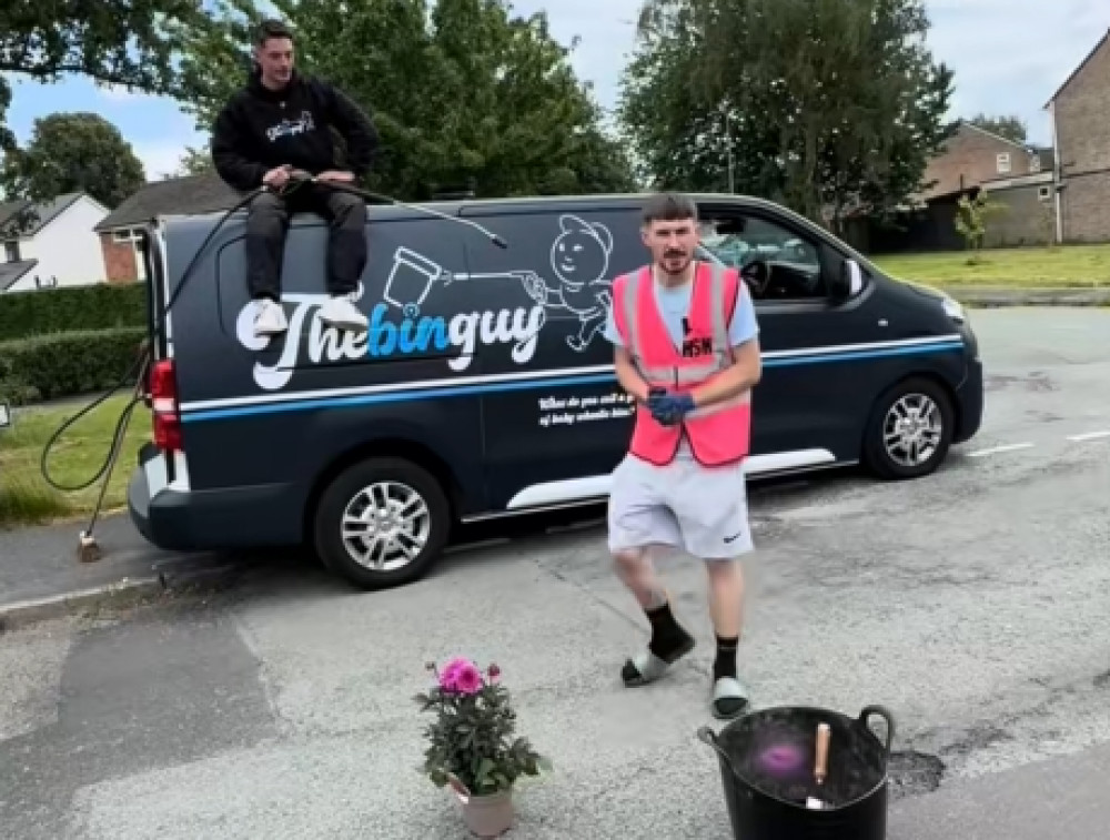 TikTok stars team up to plant flowers in Congleton's potholes | Local ...