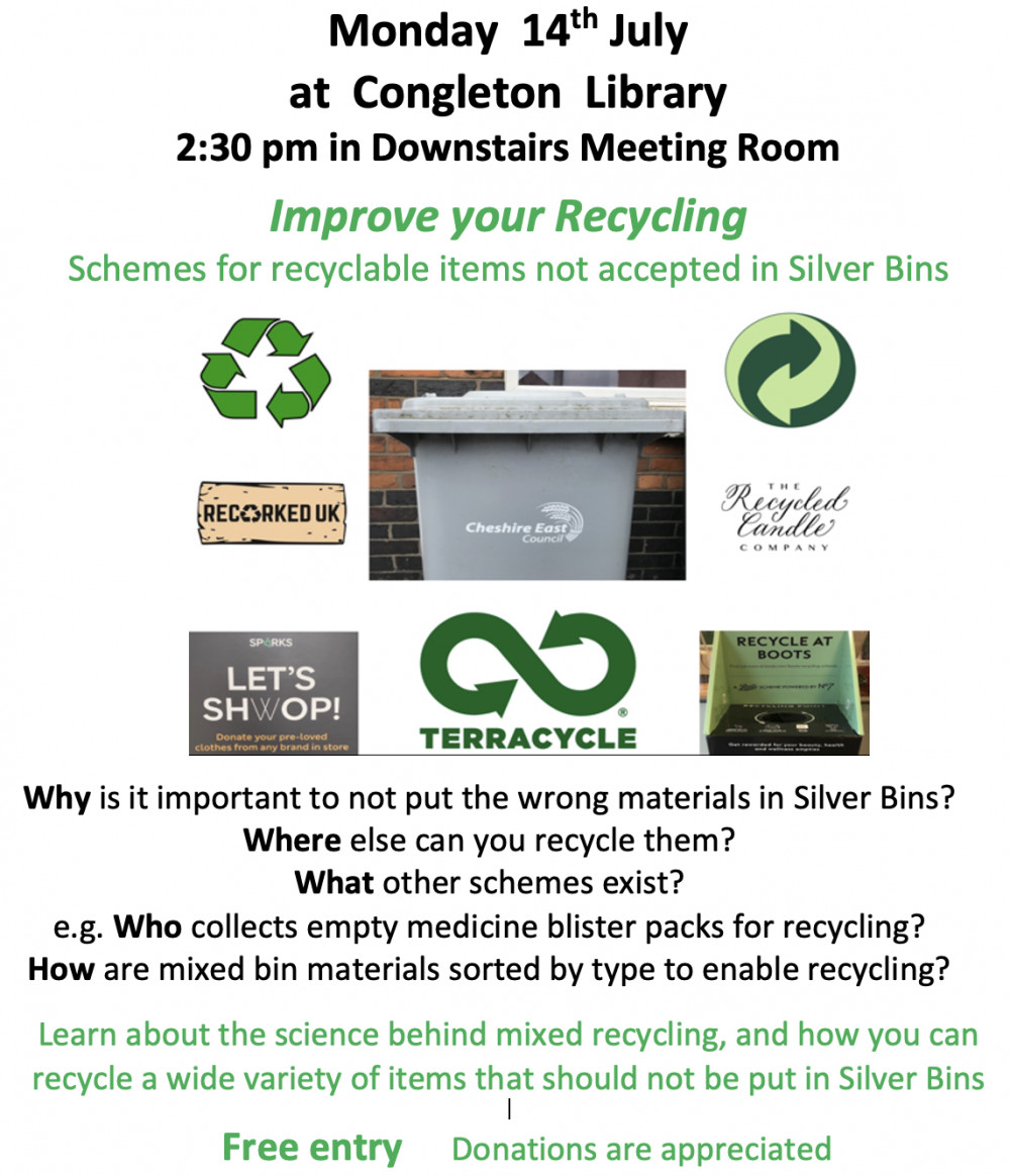 Improve your Recycling | Community Events | News | Congleton Nub News ...