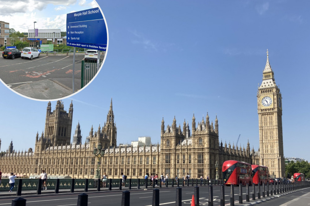 Marple Hall's under-15 girls team celebrated in Parliament after cup ...