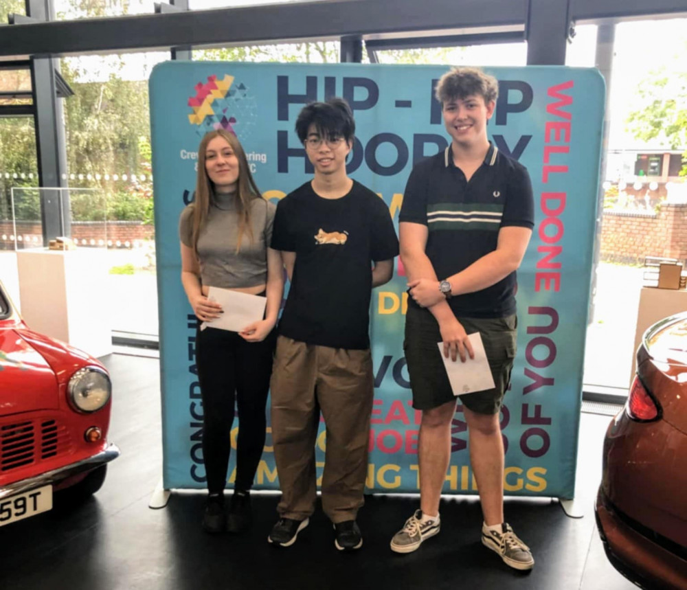 Crewe engineering college celebrates 100 per cent T-level pass rate ...