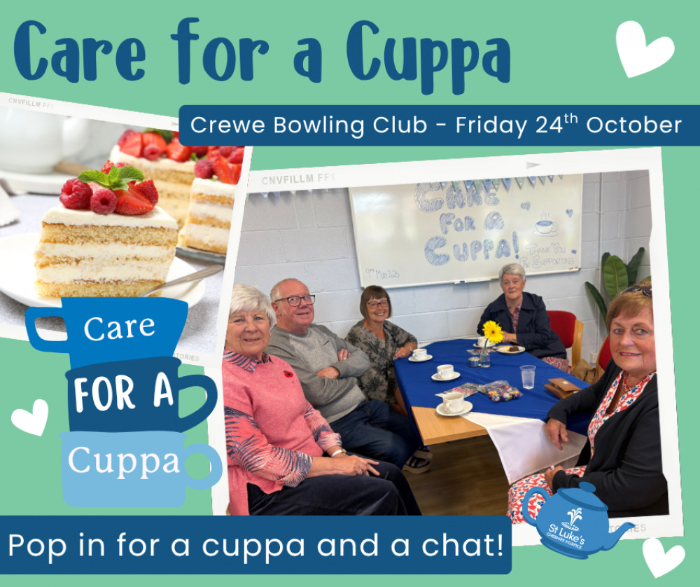 Care for a Cuppa @ Crewe Bowling Club | Community Events | News | Crewe ...