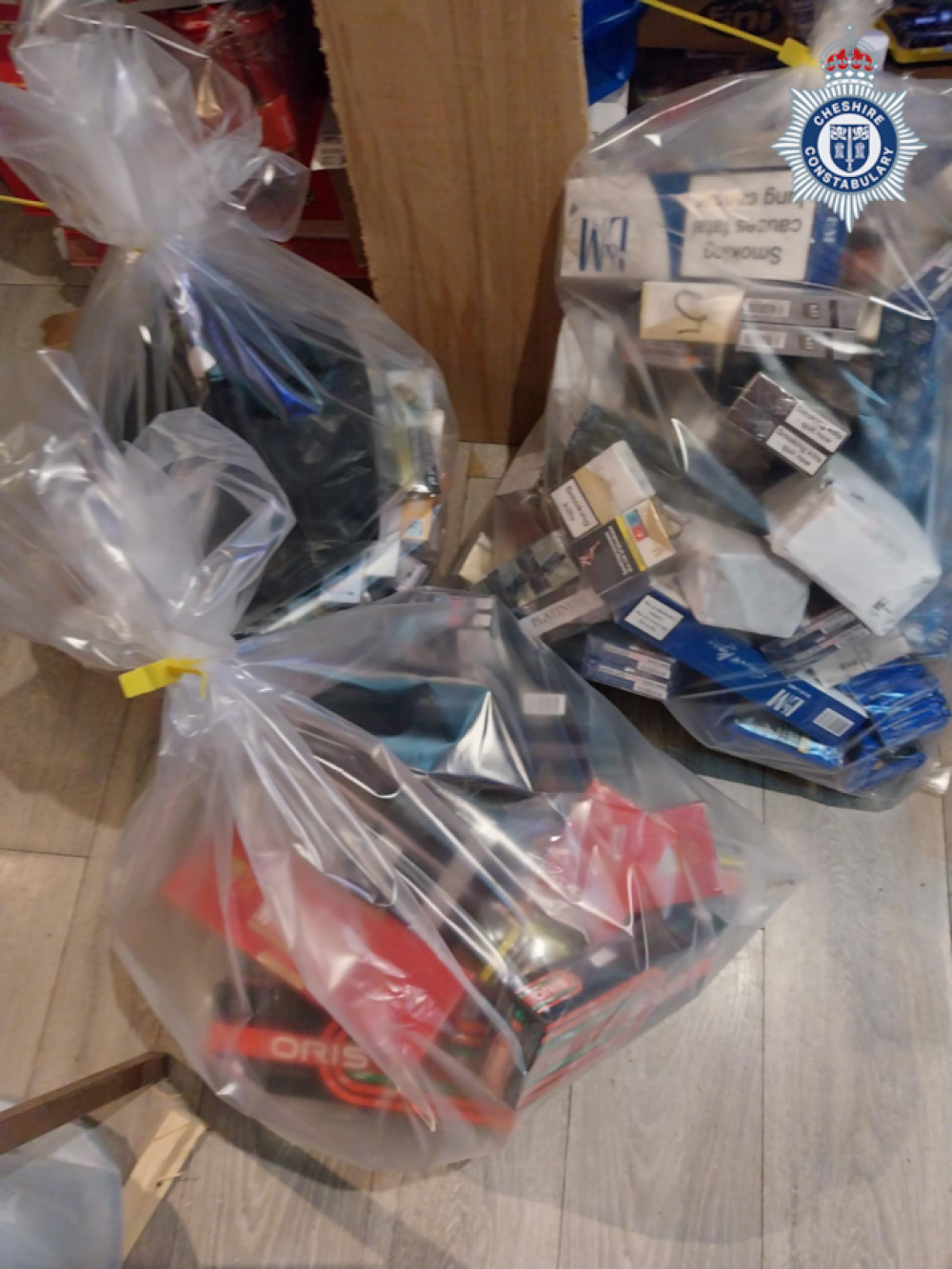 Exploitation teams seize illicit goods from Sandbach premises | Local ...