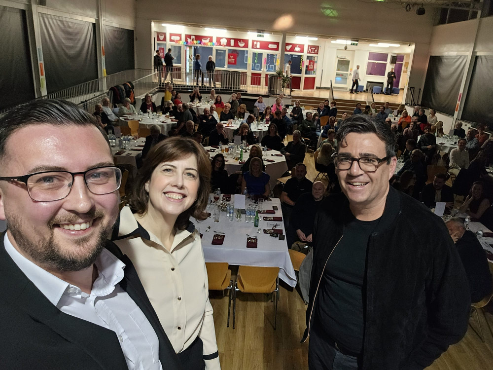 Andy Burnham and Lucy Powell MP visit Crewe for Labour Party fundraiser ...